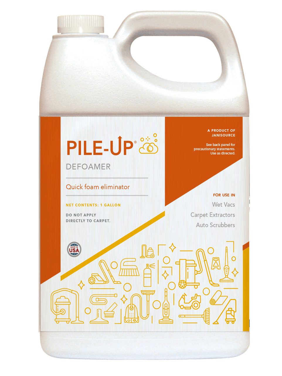 PileUP Defoamer Quick Foam Eliminator Carpet Cleaner - 1 Gallon ...