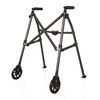 Equate Folding Walker with Wheels, Black - Walmart.com