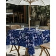 Coastal Turtle Square Outdoor Tablecloth, Waterproof Table Cloth Cover ...