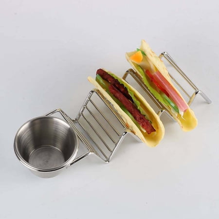 ruzhgo Stainless Steel Taco Tortillas Holder Restaurant Pancake Rack ...