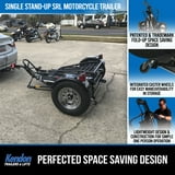 Kendon Single Ride-Up Motorcycle Trailer with Folding Ramp, SRL Loading ...