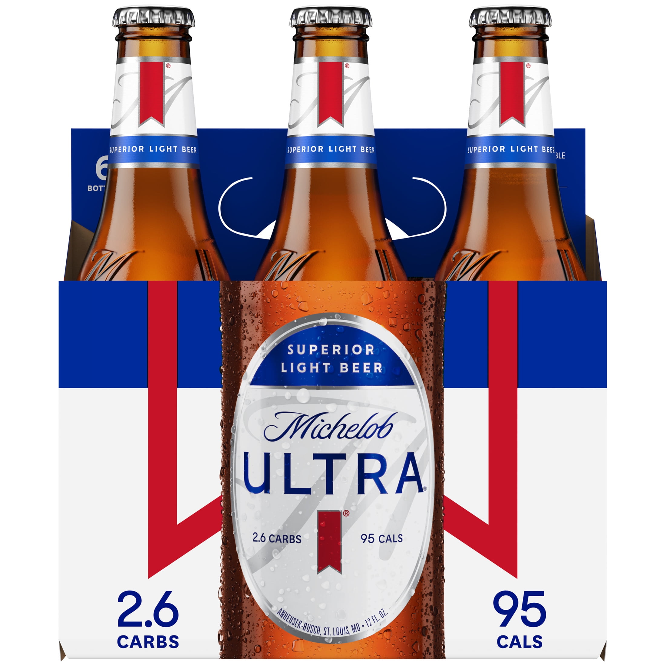 Michelob ULTRA Light Beer, 6 Pack Beer, 12 FL OZ Bottles, 4.2% ABV ...