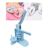 Button Badge Making Machine Heart Shape Portable Upgrade Pin Maker ...