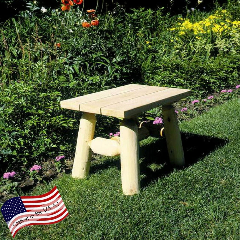 Lakeland Mills Cedar Log End Table - Walmart.com - Walmart.com