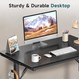 Koligey Small Computer Desk - 32 Inch Writing Table with Headphone ...