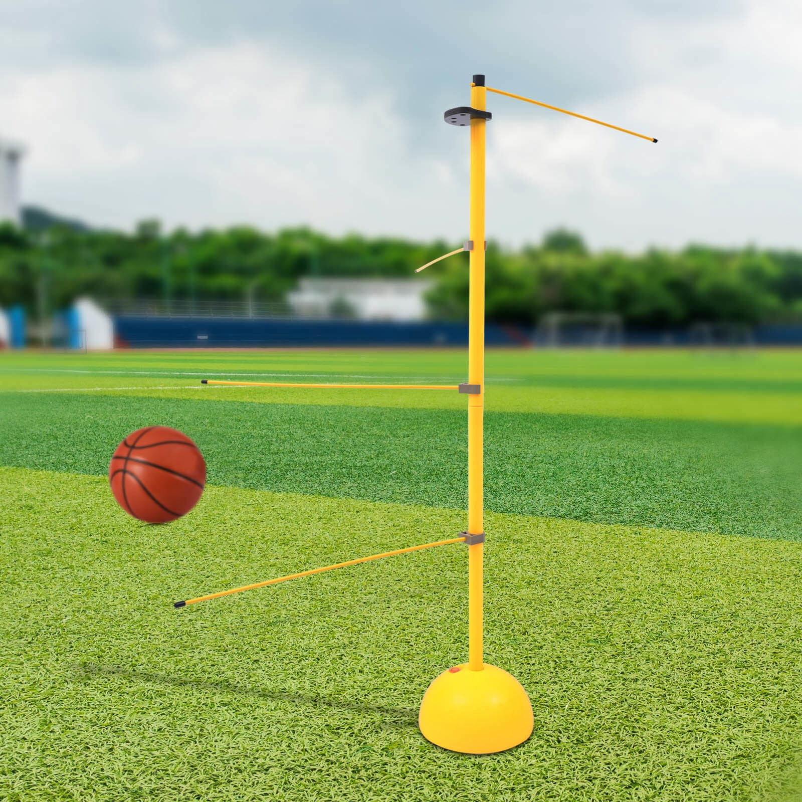 DENEST Adjustable Height PVC Basketball Training Pole Dribble Ball ...