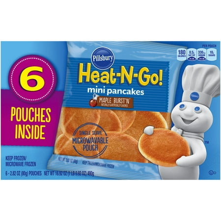 Pillsbury Heat-N-Go! Maple Burst'n Mini Pancakes, 2.82 oz, 6 count ...
