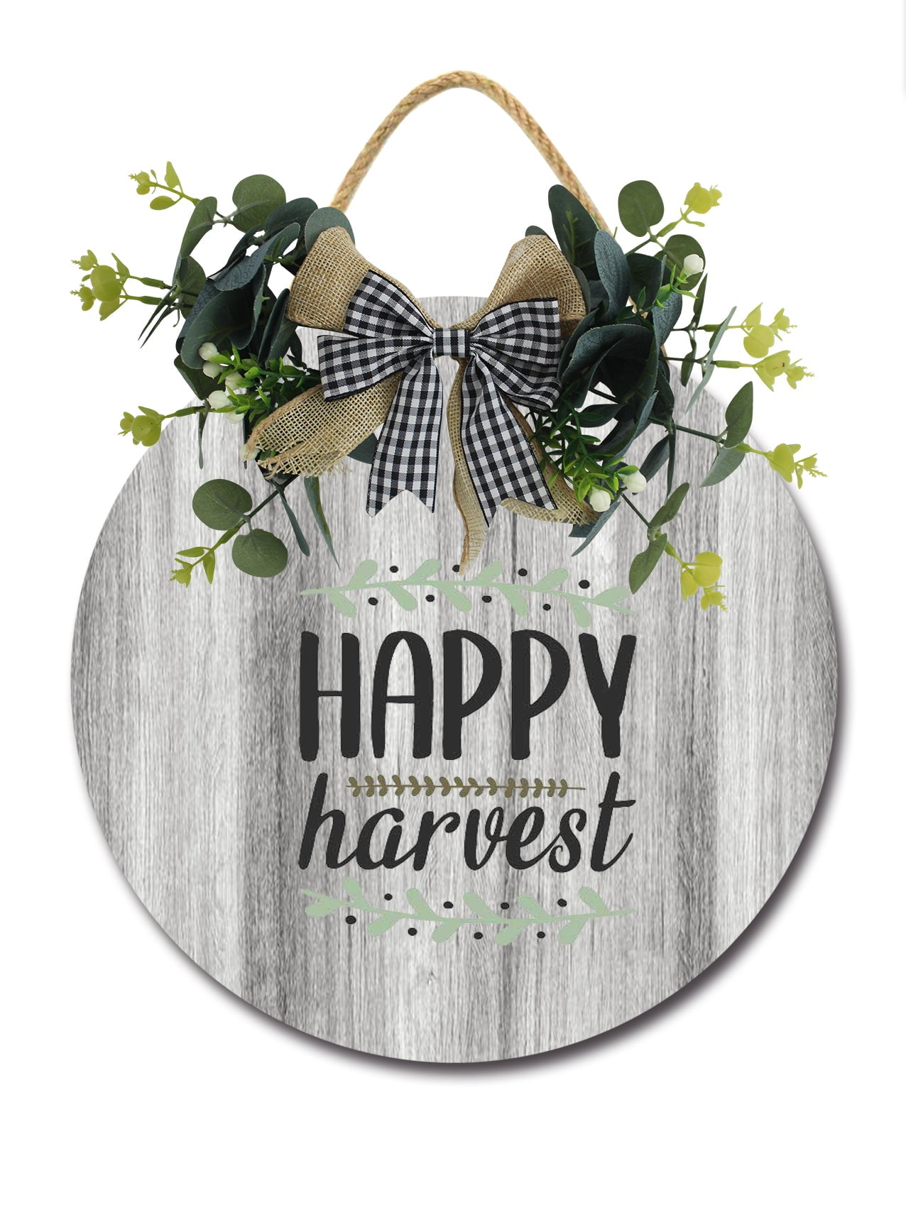 Welcome To Our Patch Sign Front Door Porch Decorations, Round Rustic ...