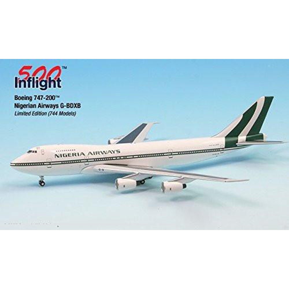 Nigerian Airways G-BDXB 747-200 Airplane Miniature Model Metal Die-Cast ...