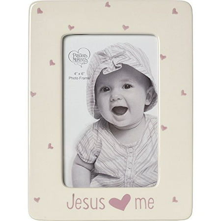 Precious Moments, Jesus Loves Me, Ceramic 4 x 6 Photo Frame, Girl ...