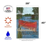Toland Home Garden Rustic Lake Life-Adirondack Welcome House Flag ...