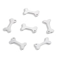 20Pcs 201 Stainless Steel Bone Charms Bone Pendant Ornament Stainless ...