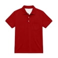 CYRBOKO Boys School Uniform Polos, Stretchy Back to School Short Sleeve ...