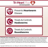 Tri-Heart Plus Chewable Tablets for Dogs, up to 25 lbs, (Blue Box ...