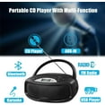 Boombox CD Player with Bluetooth AM/FM Radio with Speakers, Support ...