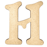 3" Tall MDF Letter H | 1/4" Thick | Krafty Supply Letters | Beltorian ...