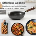 Cast Iron Wok Pan, Uncoated, Hand-Forged, Non-Stick, with Lid and ...