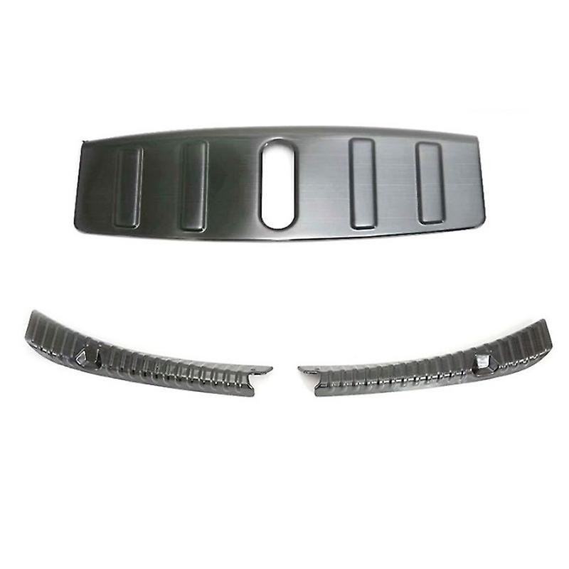 2pcs Rear Trunk Bumper Frunk Bumper Protector Guard Stainless Steel ...