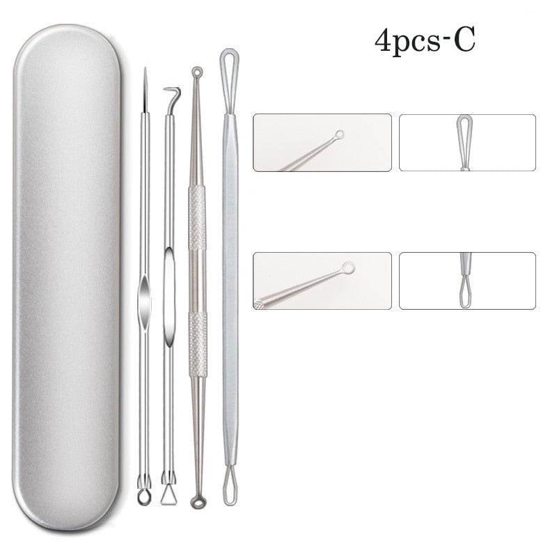 Acne Blackhead Removal Needles Black Dots Cleaner Head Pore Deep ...