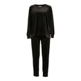 Time and Tru Women's Promo Velour Top and Pant Set, 2 Piece - Walmart.com