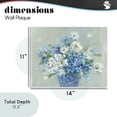 Stupell Industries Serene Blue And White Bouquet Wall Plaque Art ...