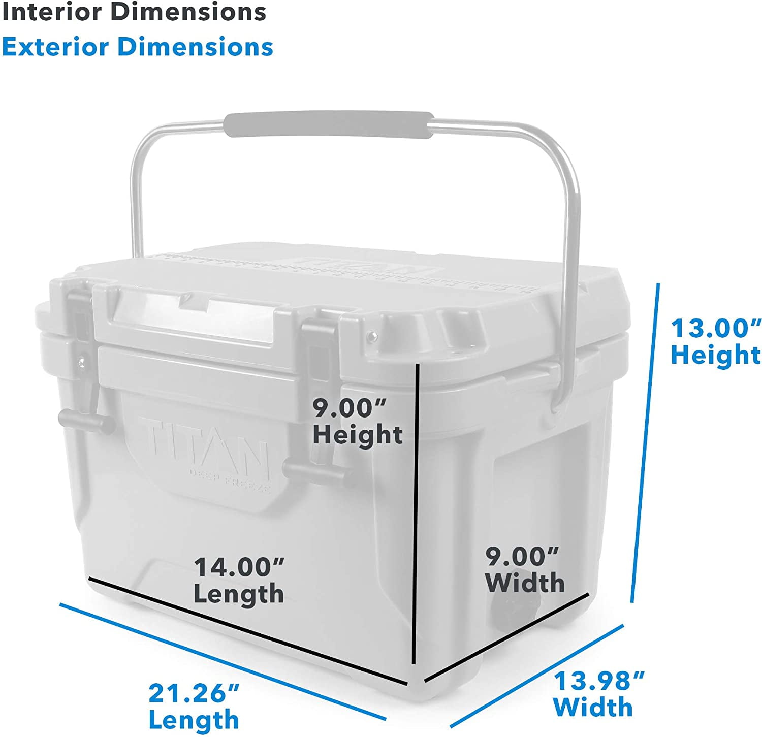 Buy Arctic Zone Titan Deep Freeze Premium Ice Chest Roto Cooler with ...