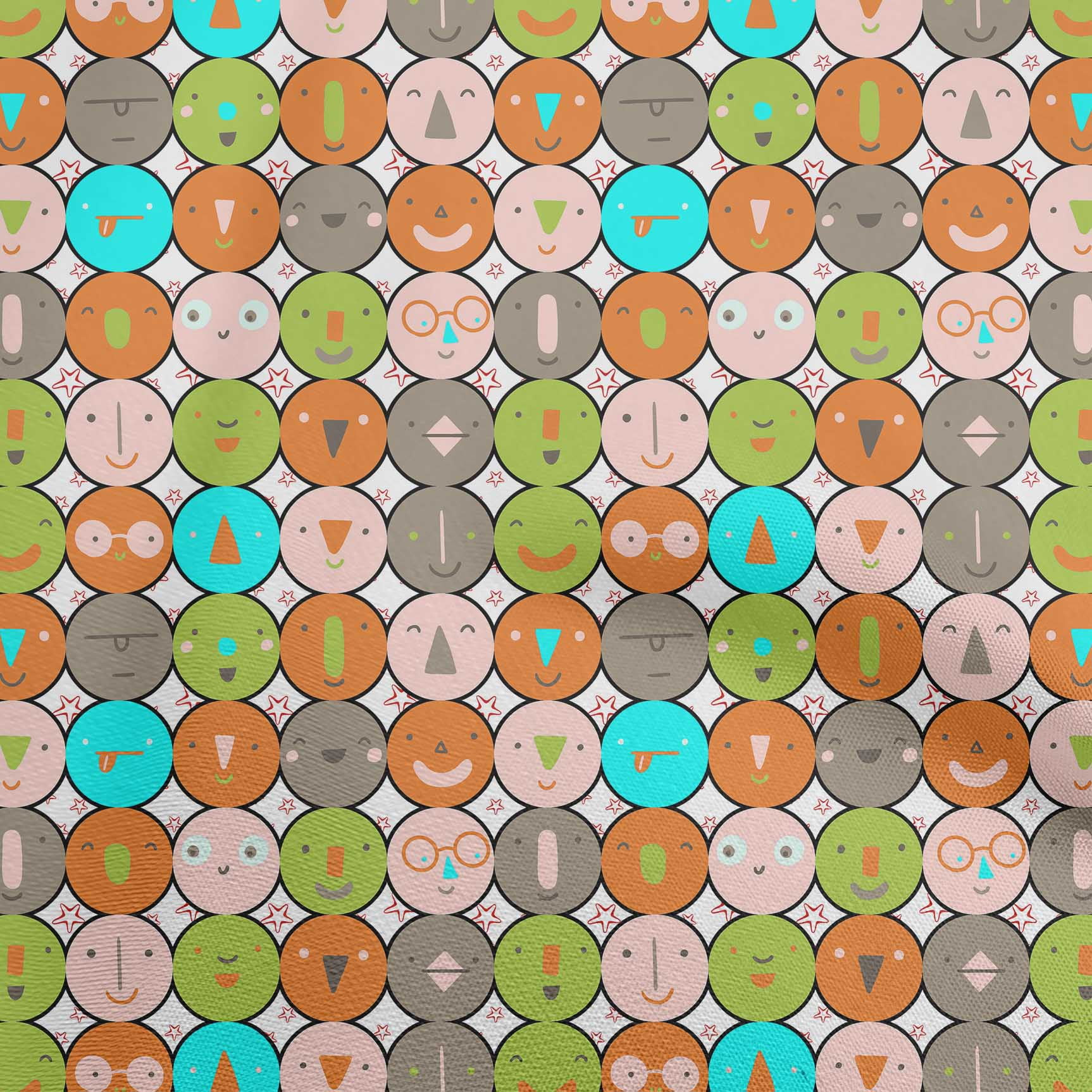 oneOone Viscose Chiffon Peach Fabric Kids Circle Diy Clothing Quilting ...