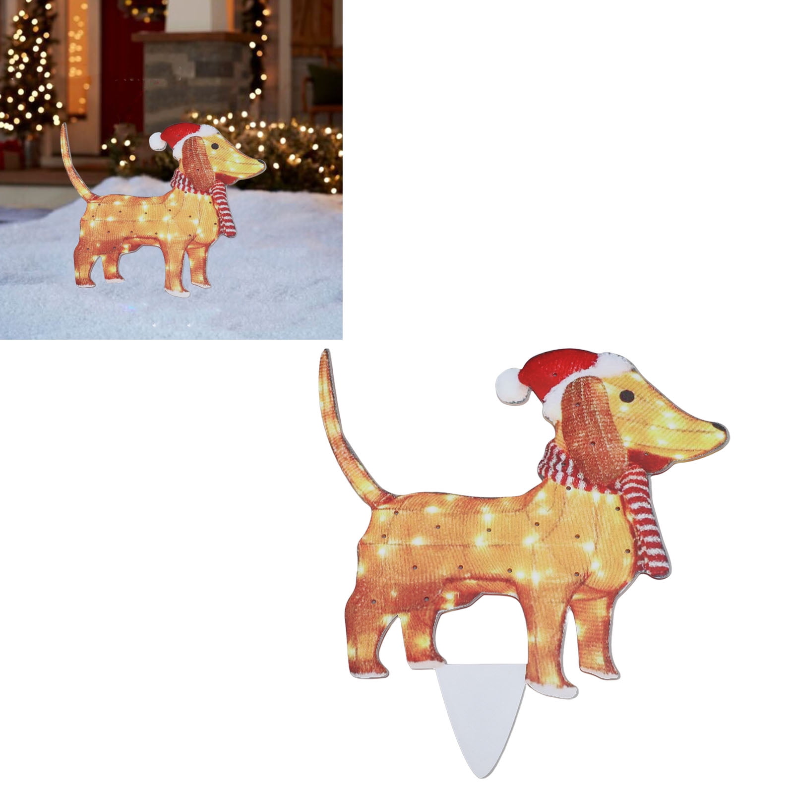 Click here for Estink Light Up Christmas Dog Yard Decor  Cute Acr... prices