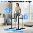 Adjustable Dip Bar Station, Heavy Duty Parallette & Parallel Bars ...