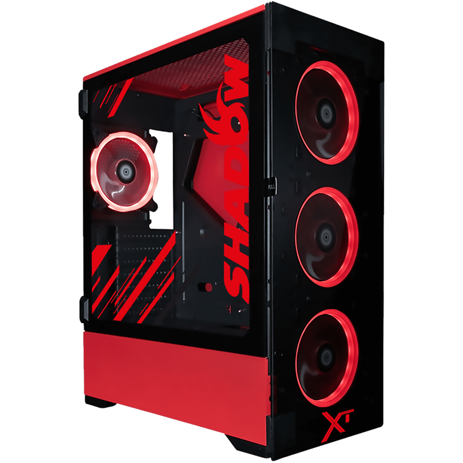 Gabinete Gamer XTREME PC GAMING Shadow Edition Torre Completa E-ATX 4 Fan Cristal Templado ARGB ...