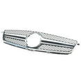 Front Grille For Mercedes-Benz W204 C63 AMG Only 2012 2013 2014 Silver ...