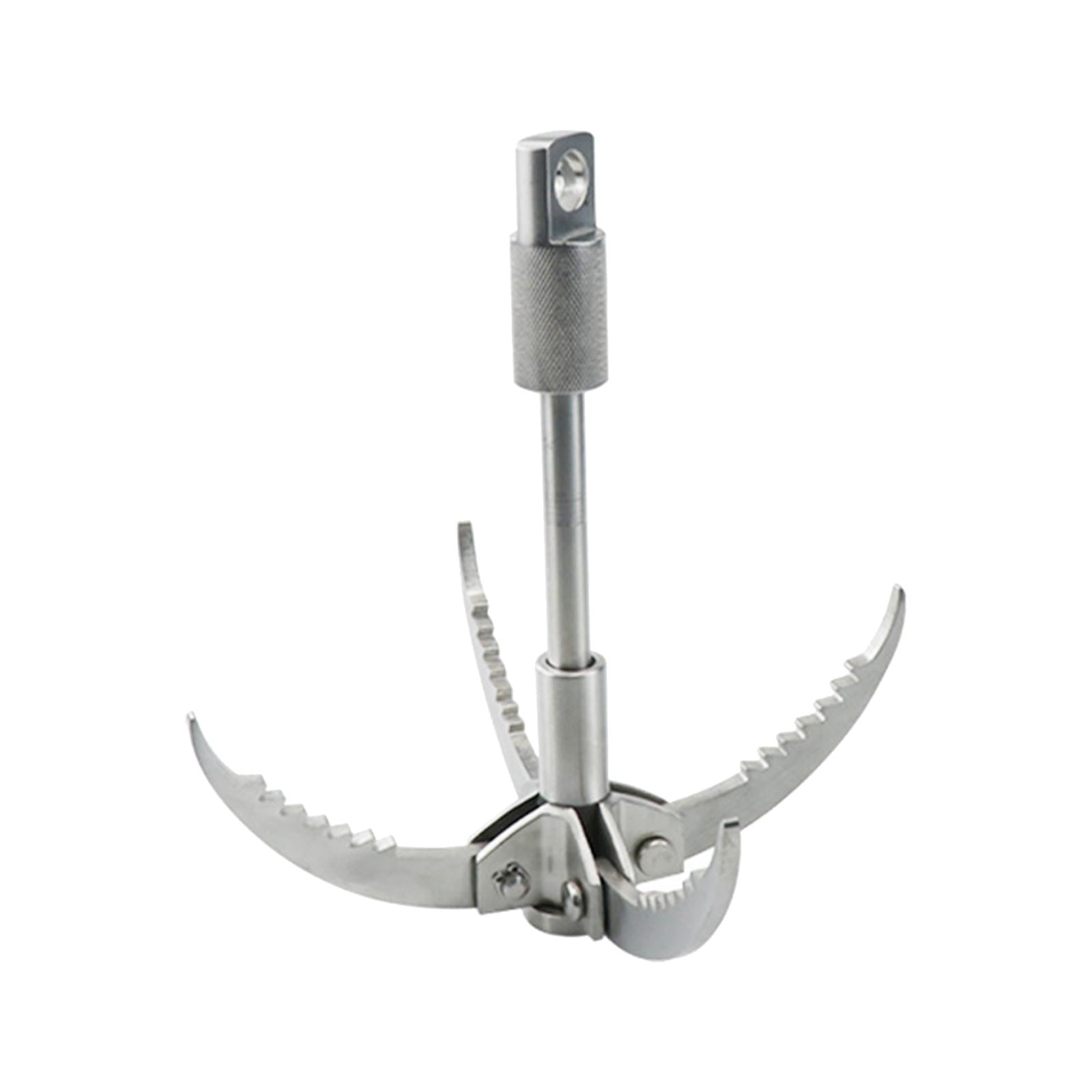 4 Claw Grappling Hook, Durable Stainless Steel Survival Tool ...