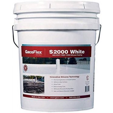 GacoRoof 5 Gallon Silicone Roof Coating - Metal Sealer, Mobile Home ...