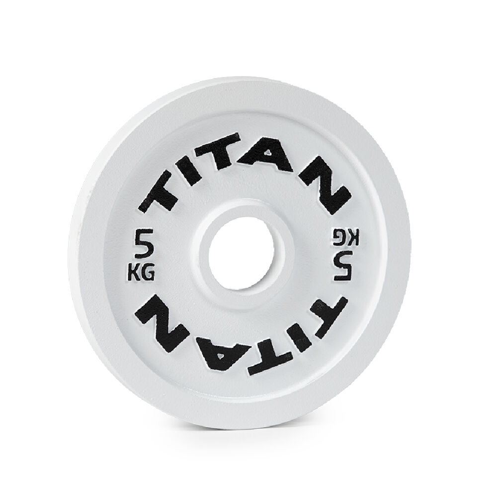 Titan Fitness 5 KG Olympic Calibrated Steel Powerlifting Plate, Machine ...