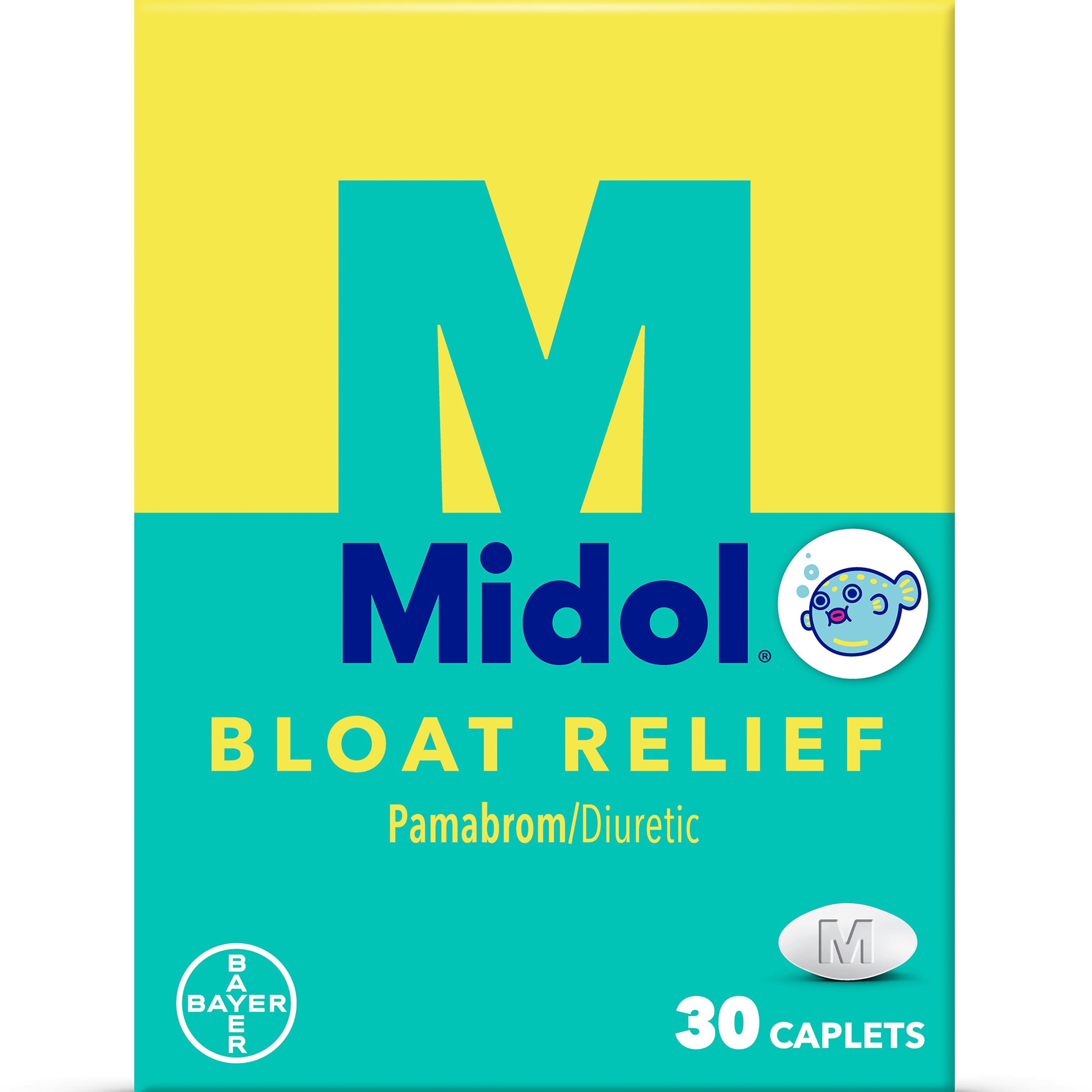 Buy Midol Bloat Relief, Bloating Relief Caplets, 30 Count Online at ...