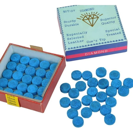 50 Pieces Cue Tips 10 mm Glue on Pool Cue Tips Pool Billiard ...