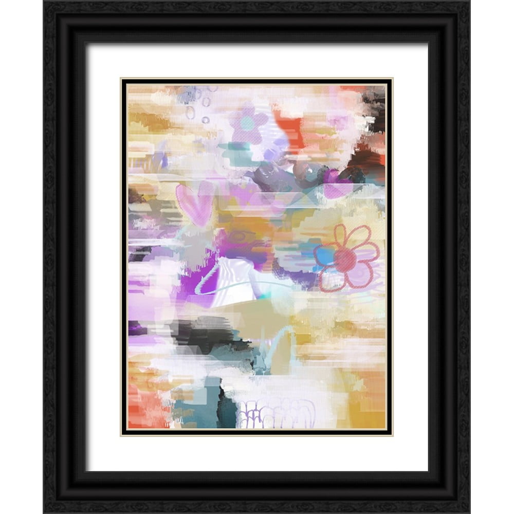 Auda, Christine 25x32 Black Ornate Wood Framed with Double Matting ...