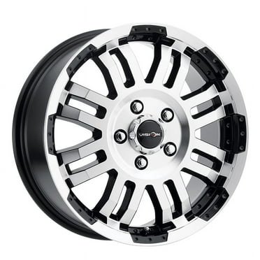 Vision Off-Road Split 20x12 8x180 -51et Gloss Black Machined Face Wheel ...