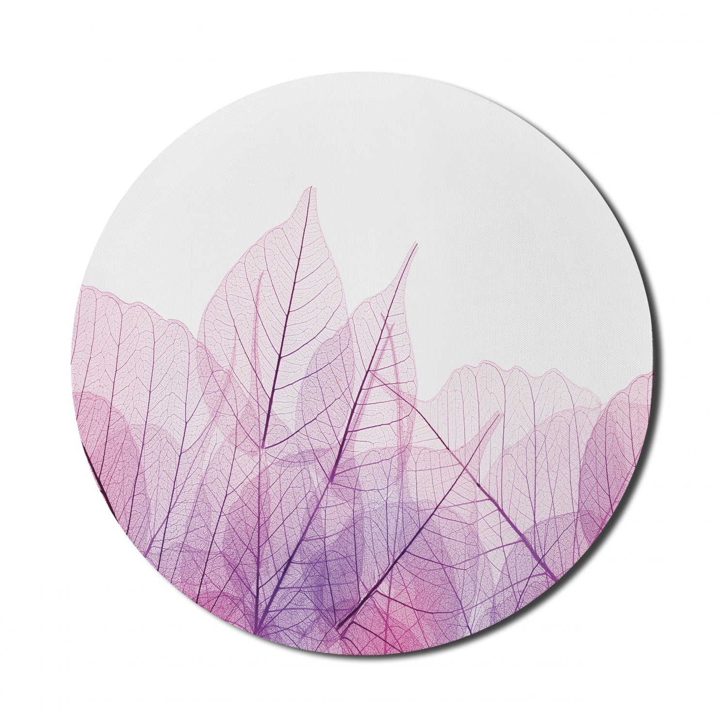 Leaf Mouse Pad for Computers, Skeleton Spring Flowers with Contemporary ...