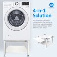 EZ Laundry Pedestal Compact 24" x 18" Washer Dryer Riser with Pull-Out ...