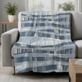 Blue Ombre Blanket Soft Cozy Warm Throw Blanket for Couch, Plush Fuzzy ...