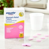 (3 pack) Equate Stomach Relief Chewable Tablets, 262 mg, 30 Count ...