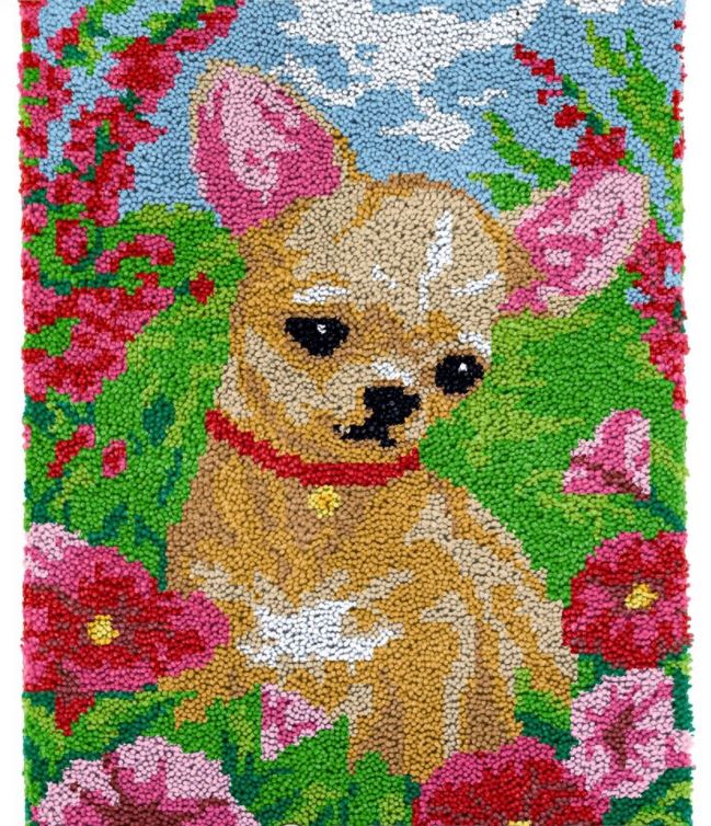 Rug Making Latch Hooking Kit | Lamb Flowers (5 sizes available ...