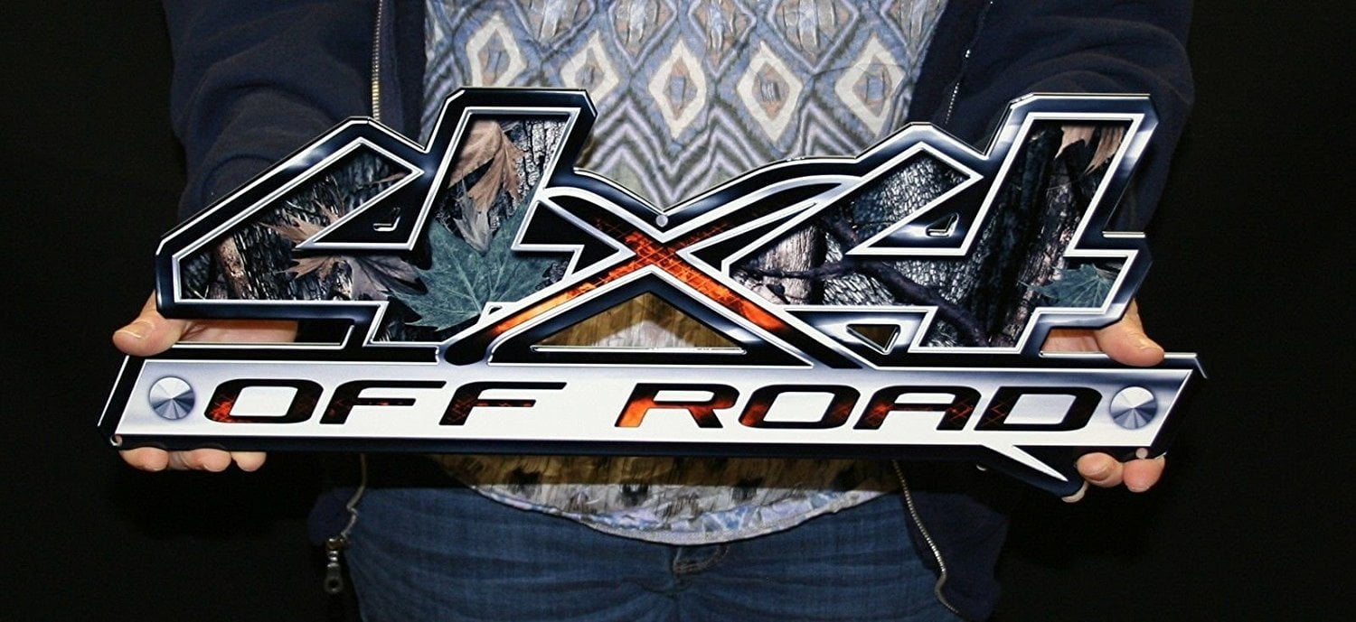 4X4 Off Road Metal Wall Hanging Sign - 20" x 7" - Walmart.com