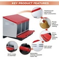 Chicken Nesting Box, 3 Compartment Roll Away Design for High-Volume Egg ...