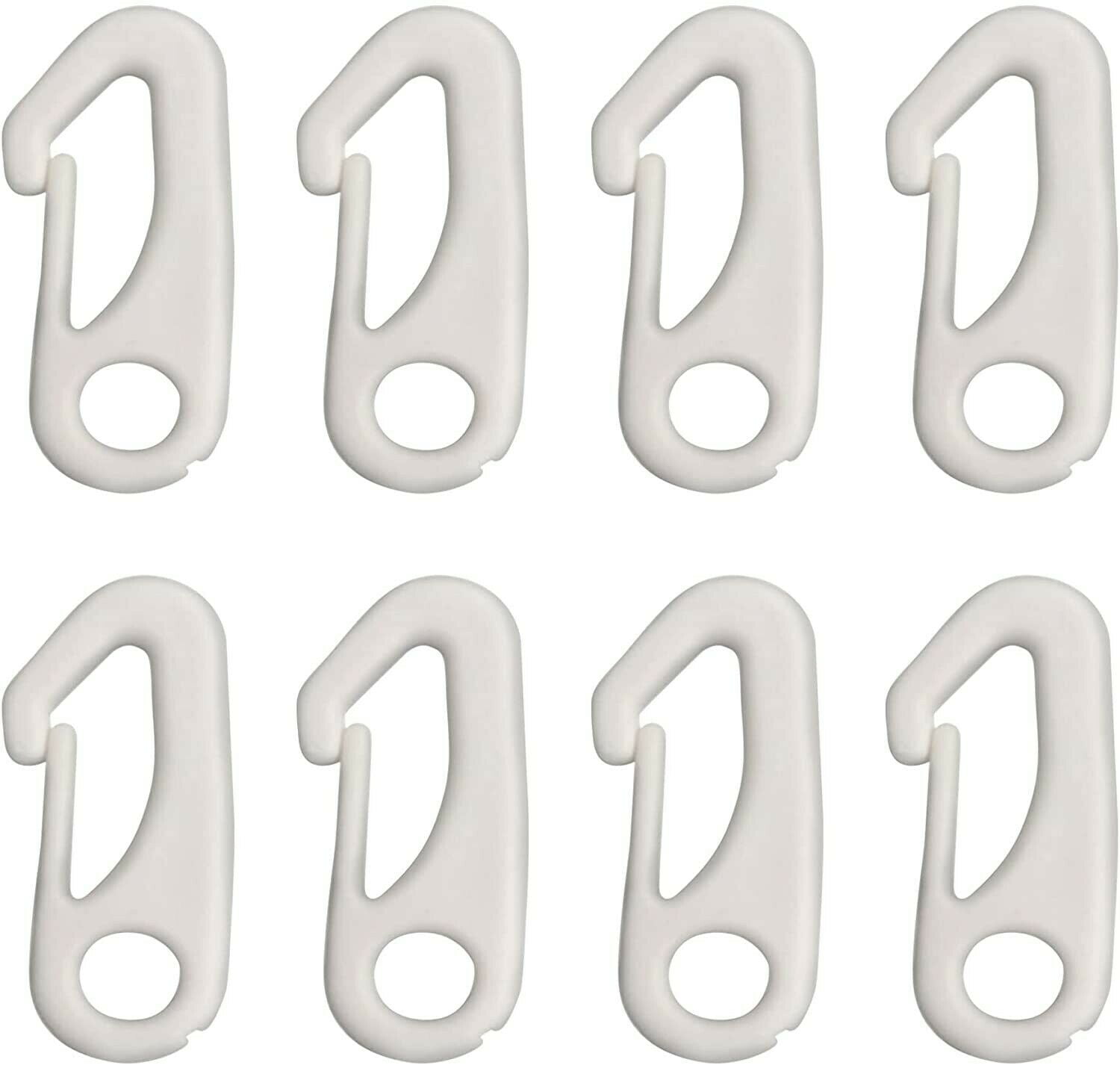 8 PC Flag Pole Clip Snap Hook Nylon Flagpole Accessory - Attach Flag to ...