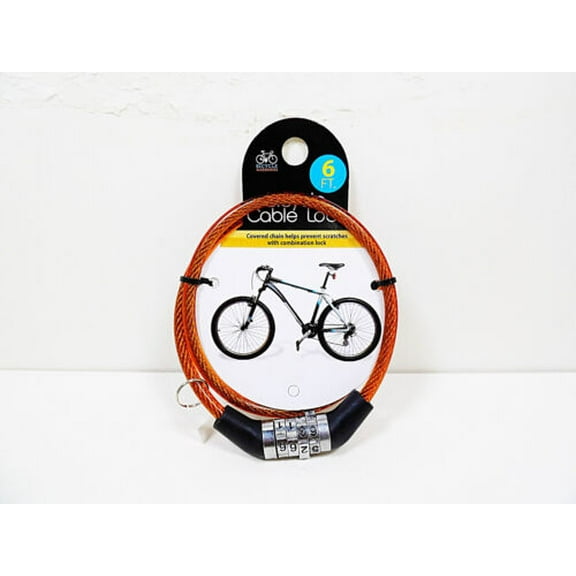 Bell Combo Cable Bike Lock with 4-Digit Preset Combination - Walmart.com