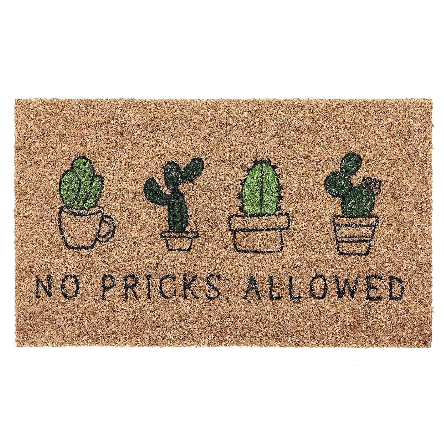 Click here for Ih Casadécor Coir Door Mat (No Pricks Allowed) 18x... prices