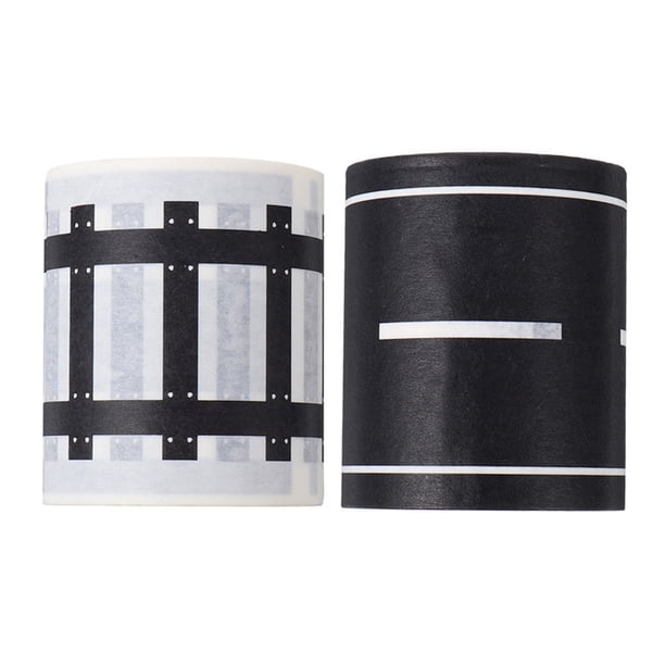 2 Rolls of Creative DIY Road Traffic Adhesive Tapes Railway Train Tape ...