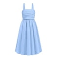 Babcutegg Elegant Sleeveless Round-Neck Summer Dress With Wave-Textured ...